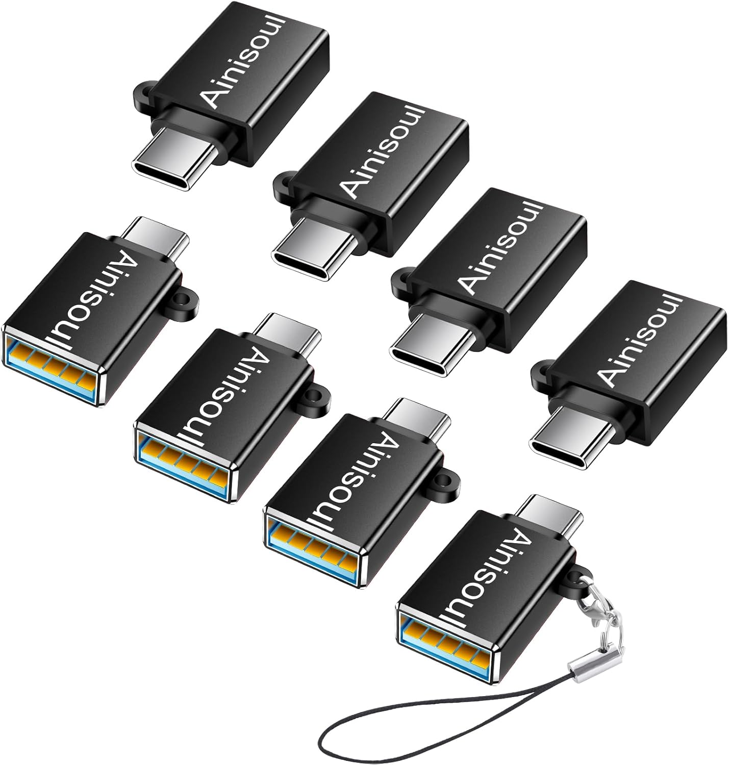 Amazon.com: Ainisoul USBC to USB Adapter 8 Pack,C to USB Adapter,USB C ...