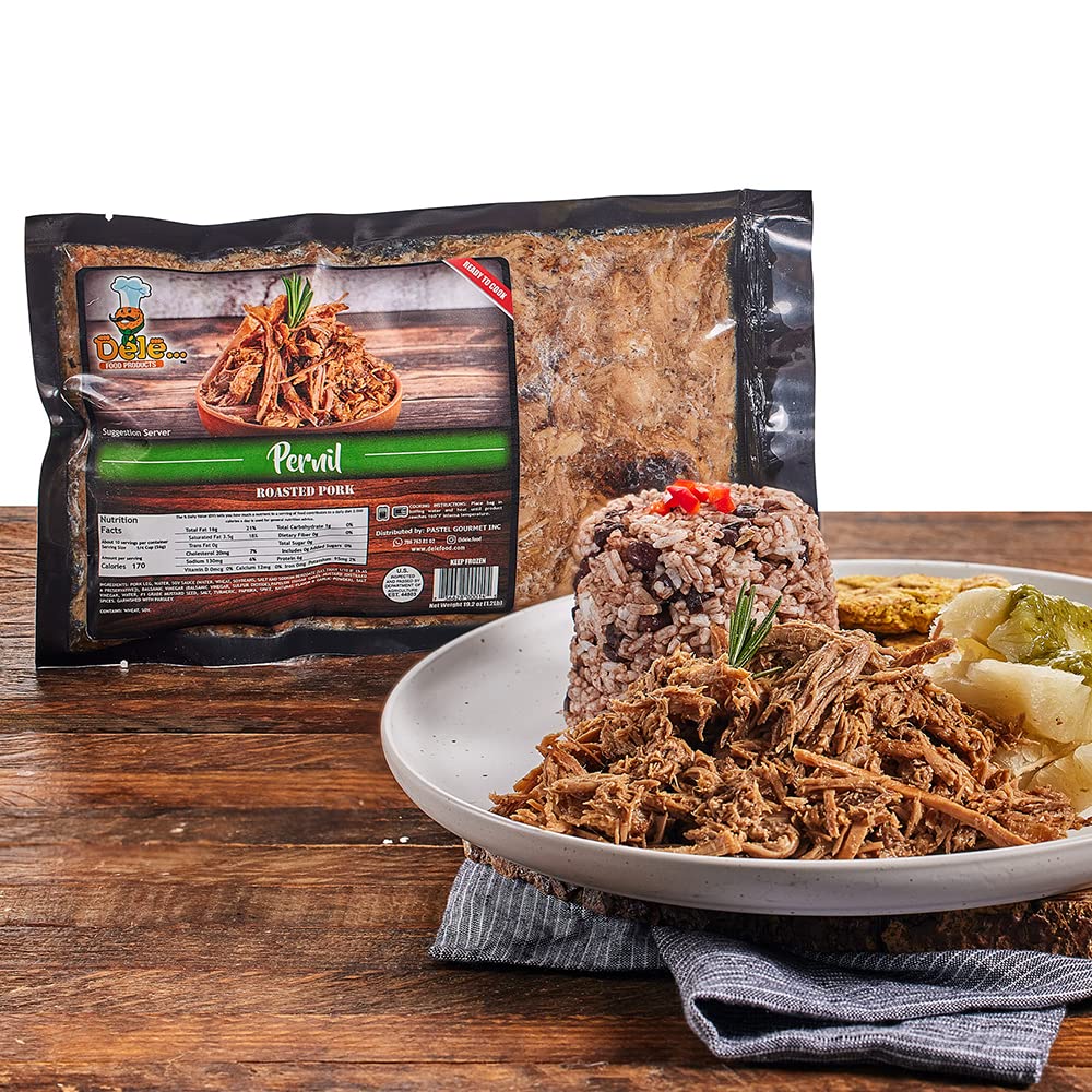 Amazon.com: DELE FOODS Roasted Pork Pernil - 1.2 lbs Traditional ...