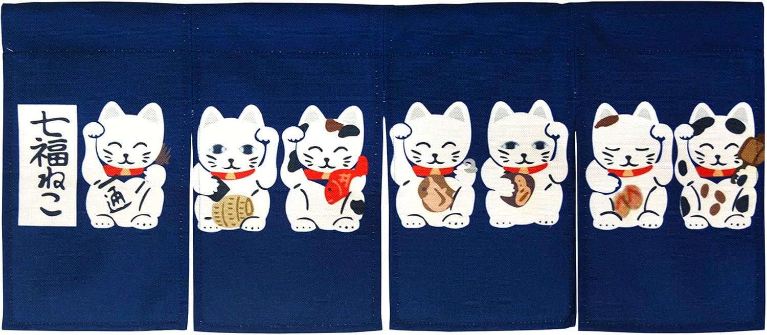 Amazon.com: LIGICKY LIGCKY Japanese Noren Curtain Short Entrance ...