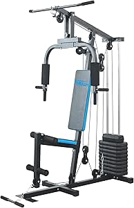 BodyTrain HG-460 Single Station Home Multi Gym with 66kg Weight Stack ...