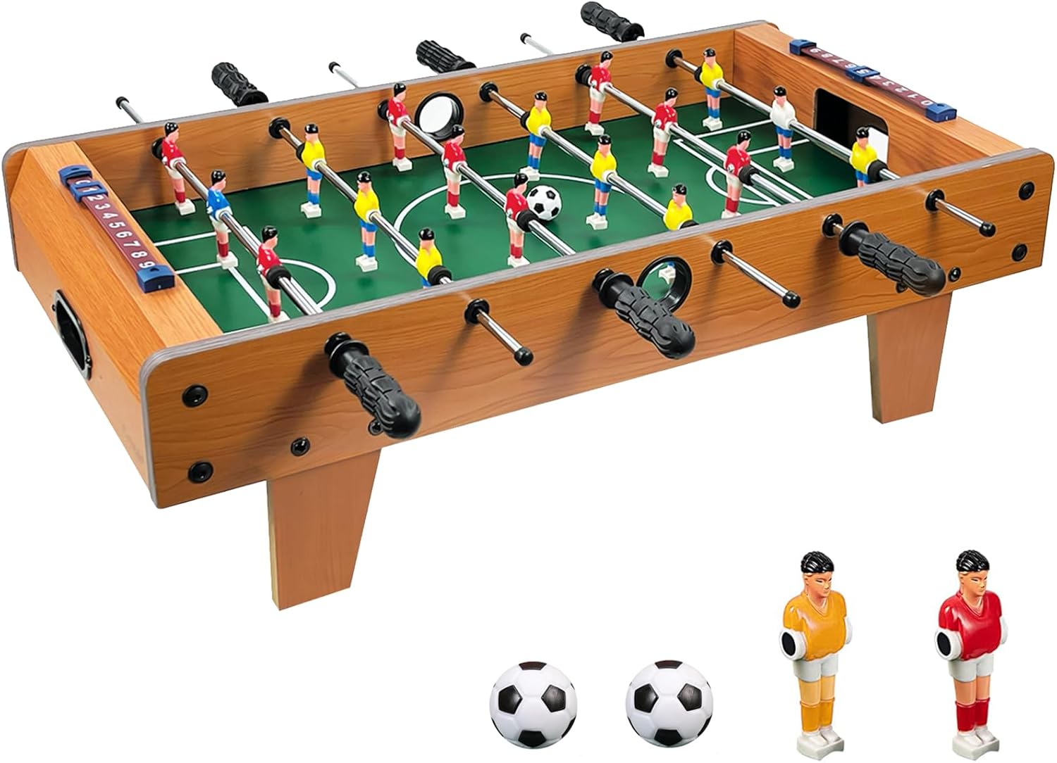 Crystals Wooden Table Football Game – Tabletop Foosball Soccer Game for ...