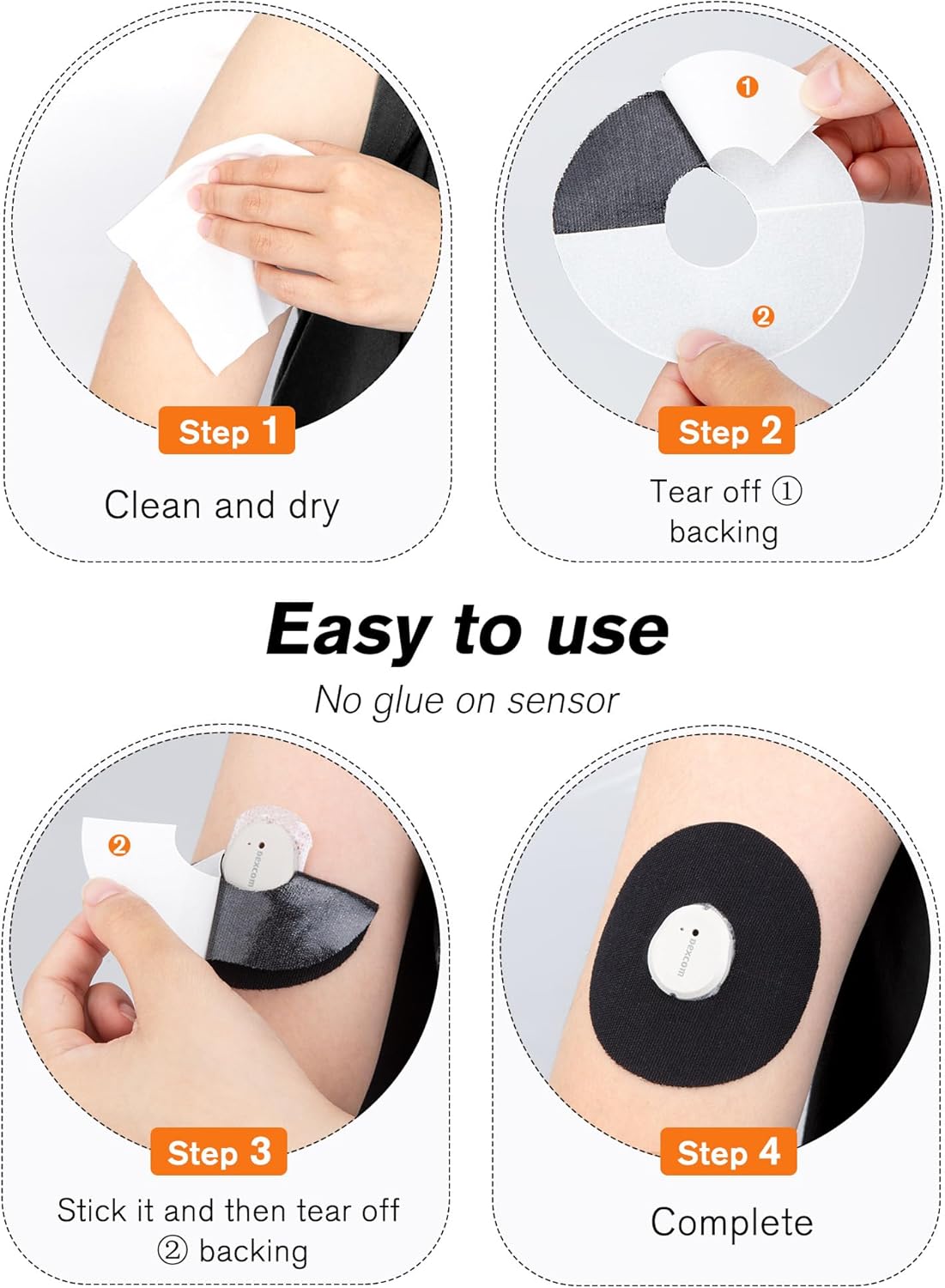 Parches adhesivos para Dexcom G7, paquete de 20 unidades impermeables ...