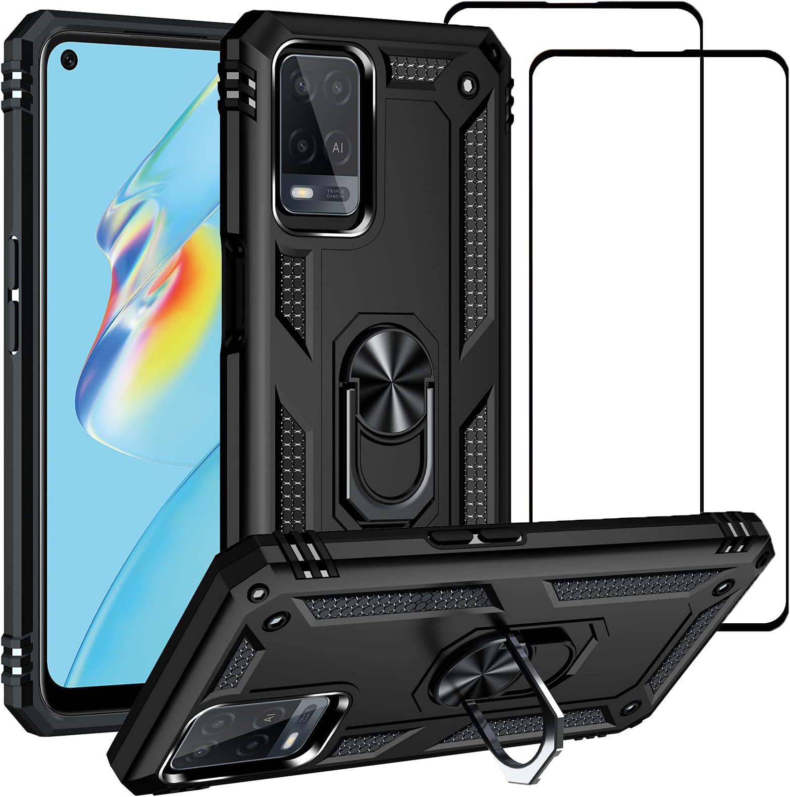 QWYJ YD Funda for OPPO A54 4G Case Uso Rudo Protector Lente Cámara ...