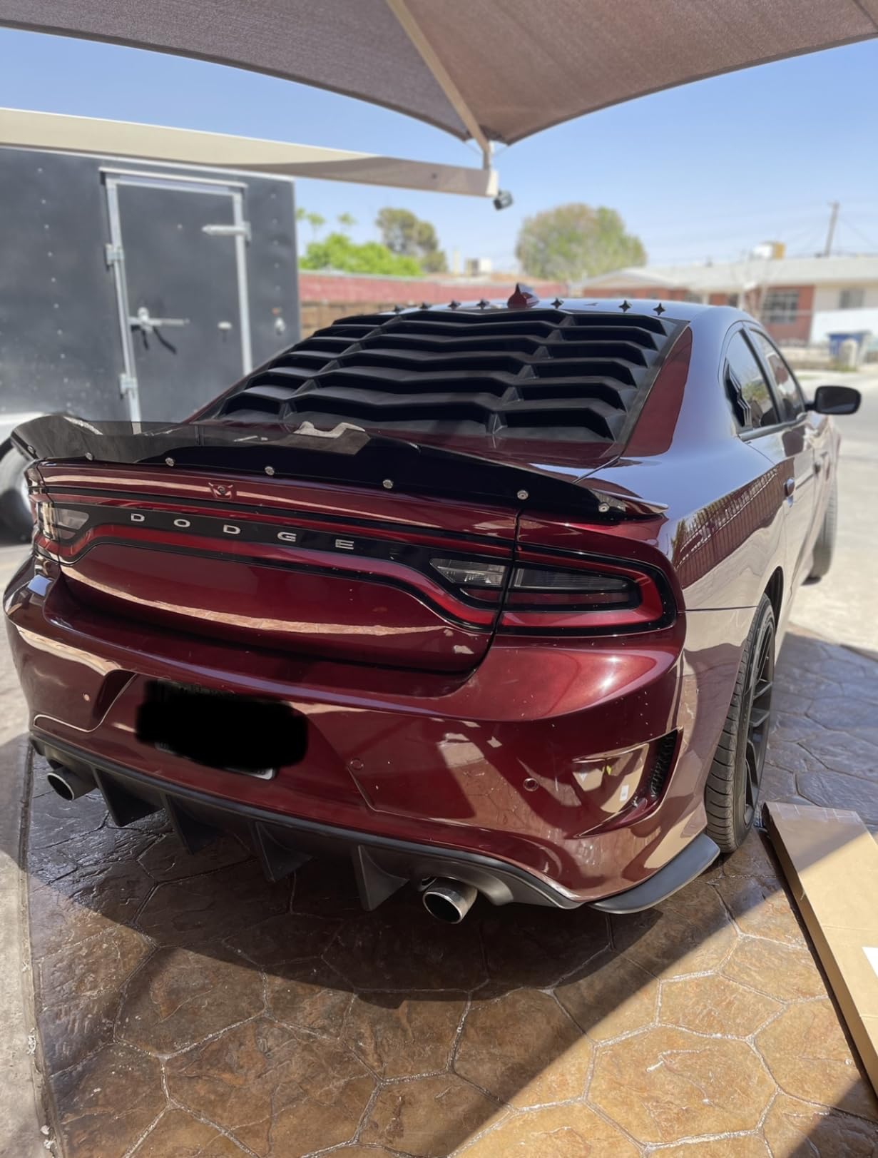 Amazon.com: Venom V2 Wicker Bill Spoiler for Dodge Charger SRT Hellcat ...