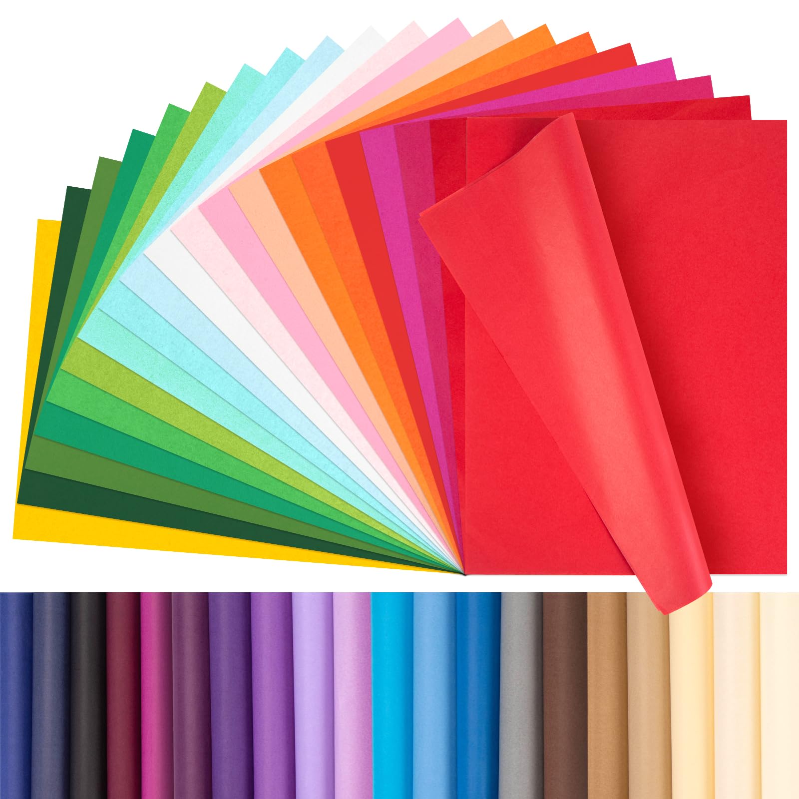 Snapklik.com : 360 Sheets Tissue Paper For Crafts, 115x8 Inches Gift ...