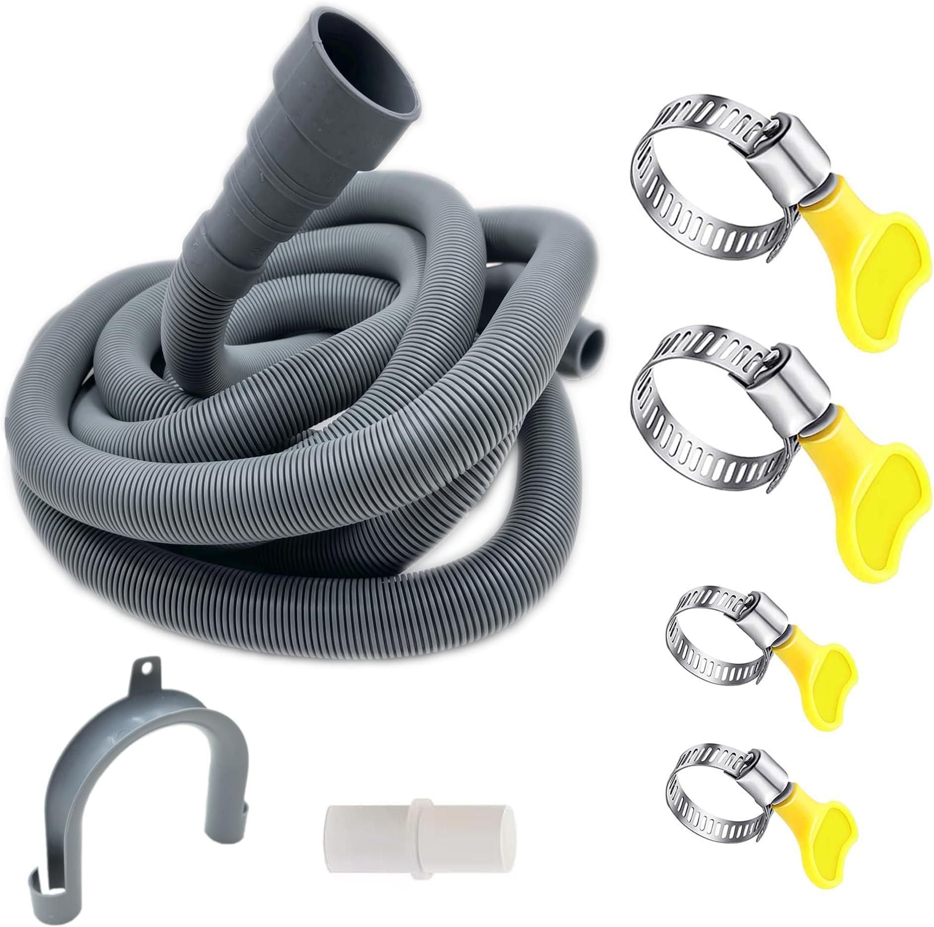 Amazon.com: HLMOptimo 6 Feet 12 Feet Universal Washing Machine Drain ...