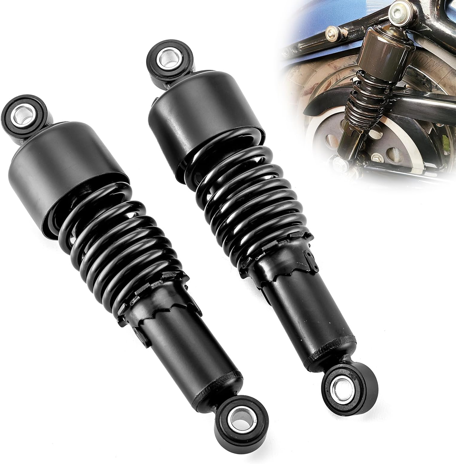 Amazon.com: TCMI Motorcycle Rear Drop Rigid Struts (Black) Cold Rolled ...