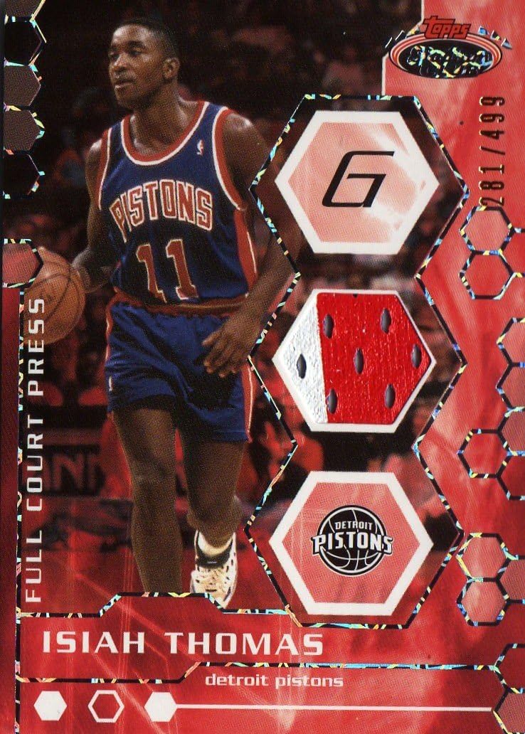 2007-08 Topps Stadium Club Full Court Relics Isiah Thomas # Rd to 499 ...
