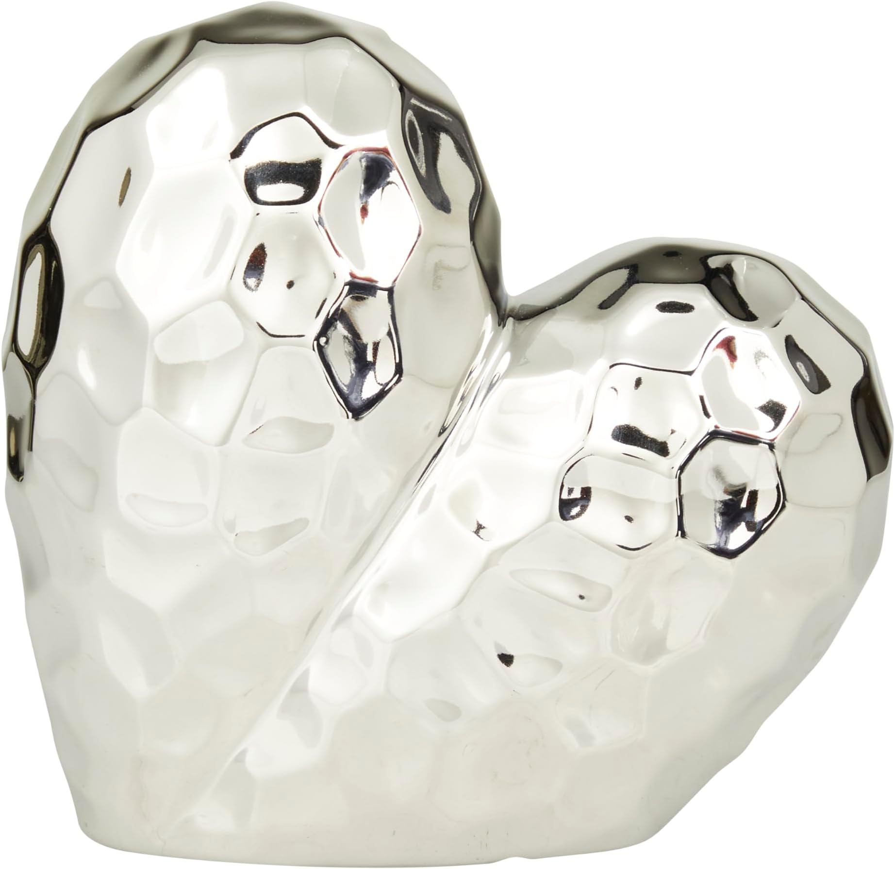 Amazon.com: Sagebrook Home Creative Abstract Ceramic Heart Sculpture ...