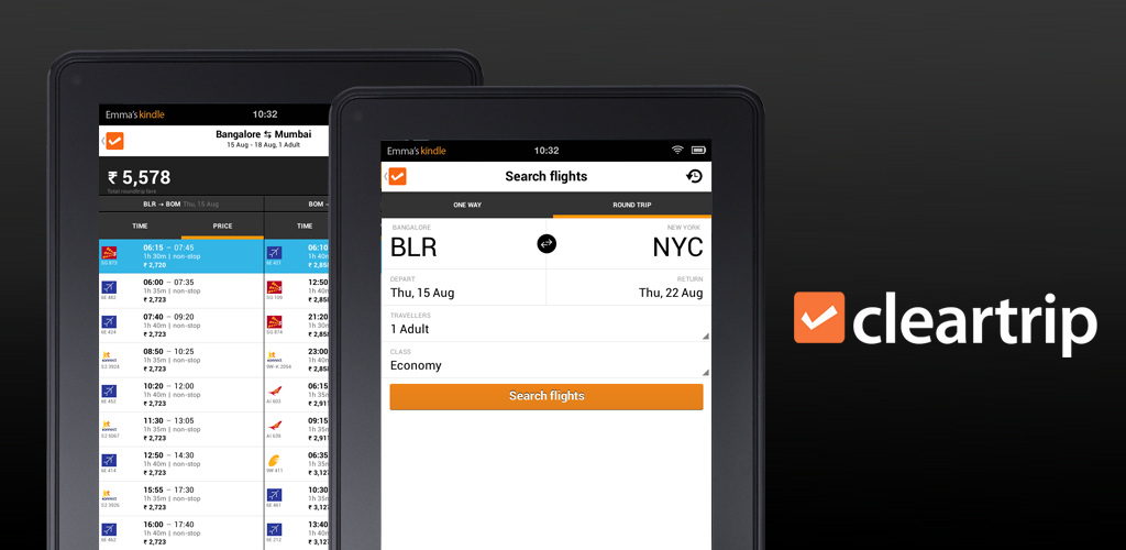 Cleartrip - Flights Hotels IRCTC Indian Rail:Amazon.com:Appstore for ...
