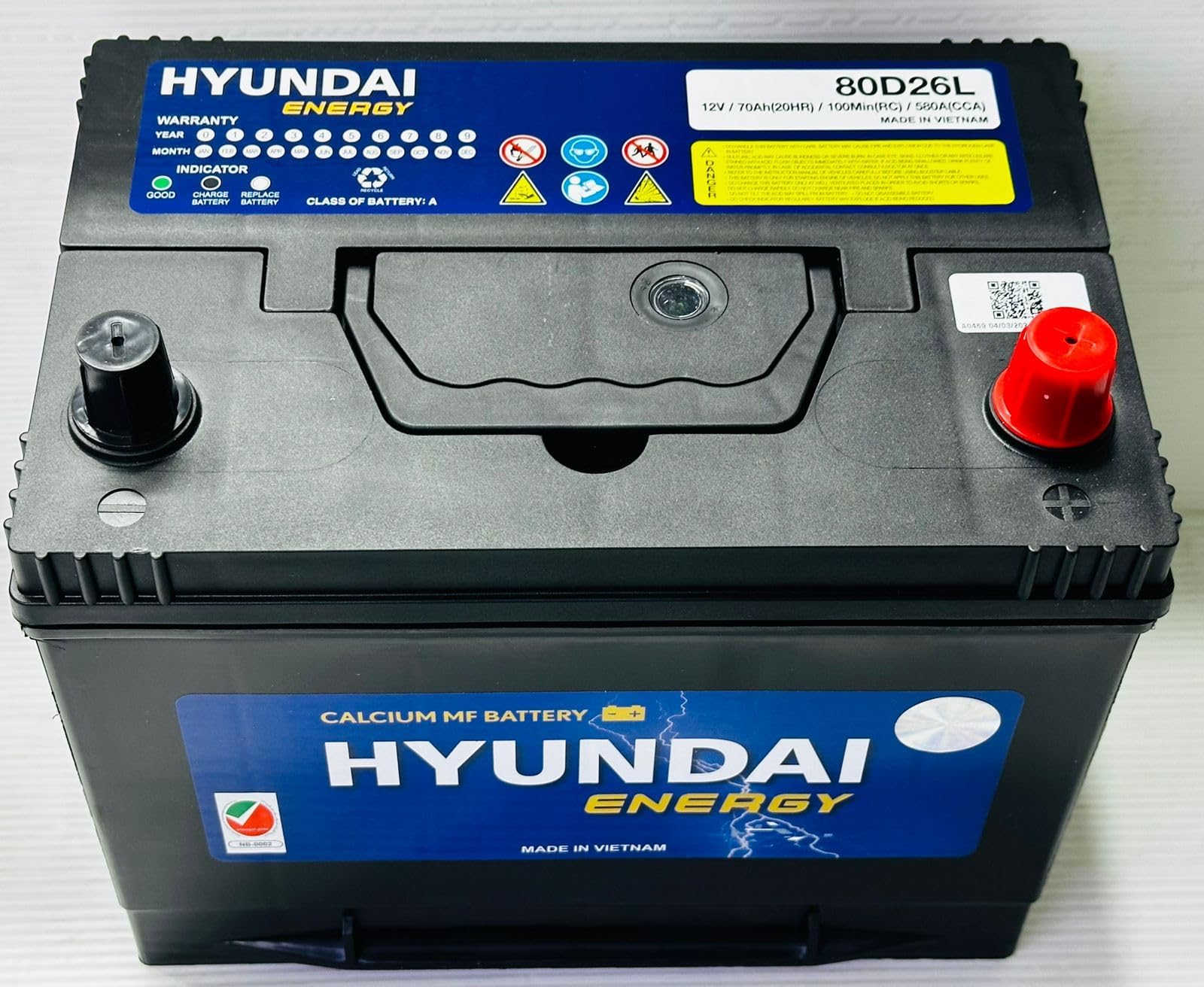 Generic Hyundai Energy Car battery 12V 70AH 80D26L-MF: Buy Online at Best Price in UAE - Amazon.ae