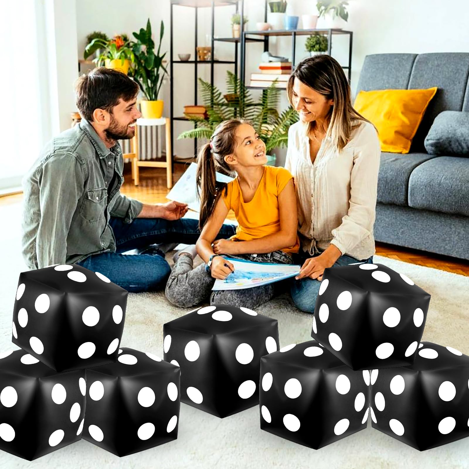 Snapklik.com : 4 Pieces Jumbo Inflatable Dice 12.6 Inch Large ...