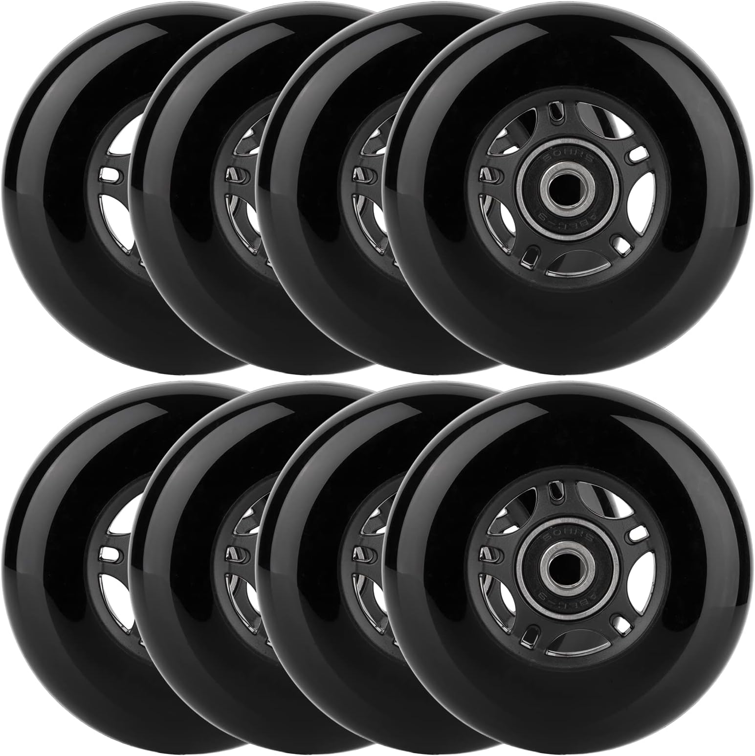 Amazon.com: 8 Pack Light Up Inline Skate Wheels 64mm 72mm 76mm 80mm ...