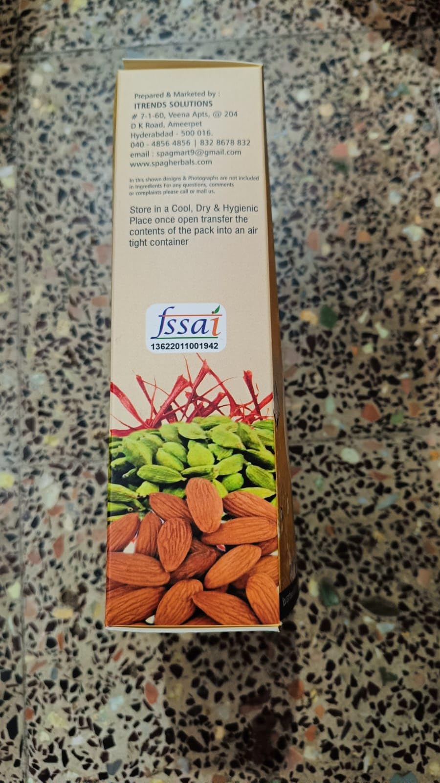 Spag Herbals Instant Cold badam Mixed Milk Drink Kashmiri Kesar Saffron ...