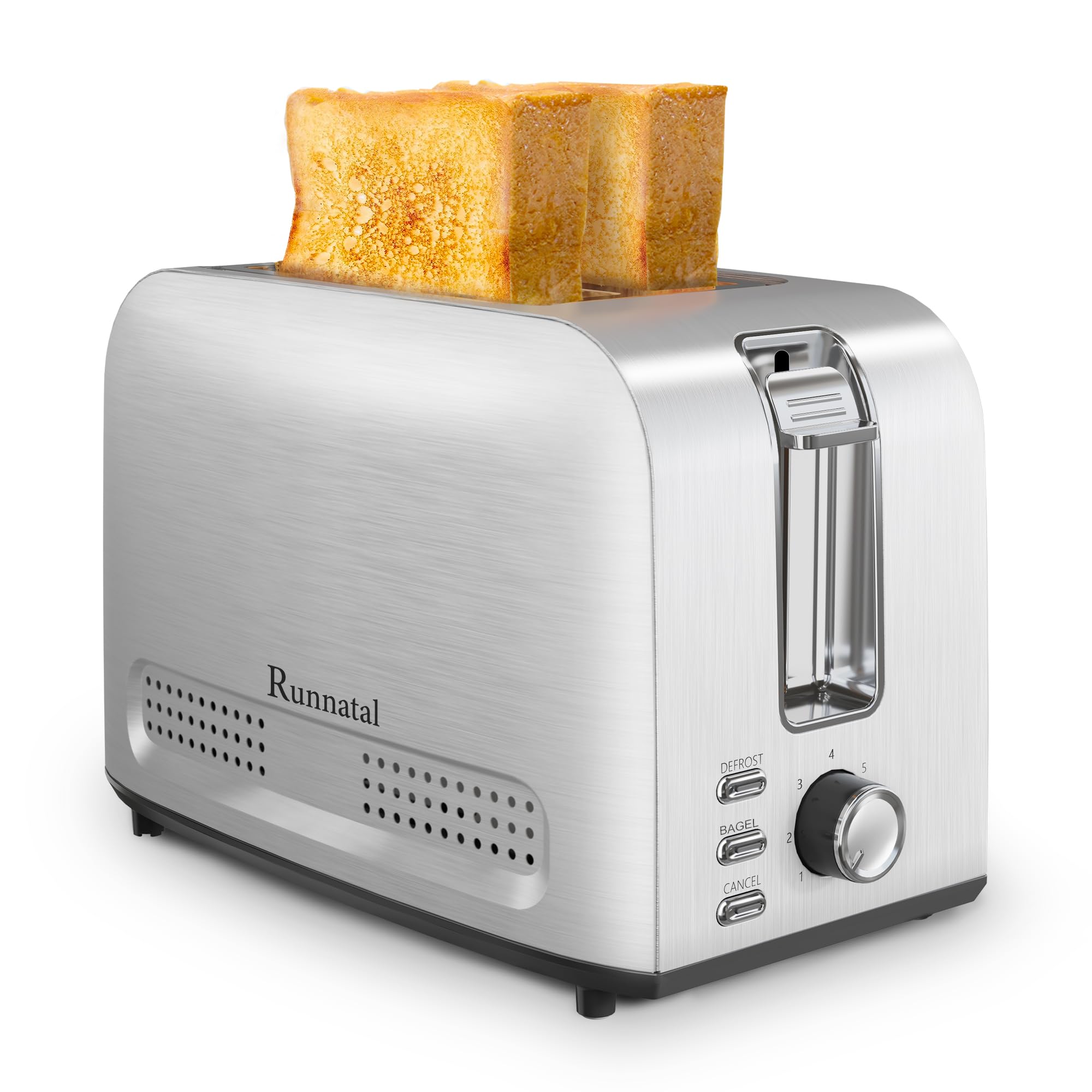 Snapklik.com : Runnatal 2 Slice Toaster, 100% Stainless Steel, Wide ...