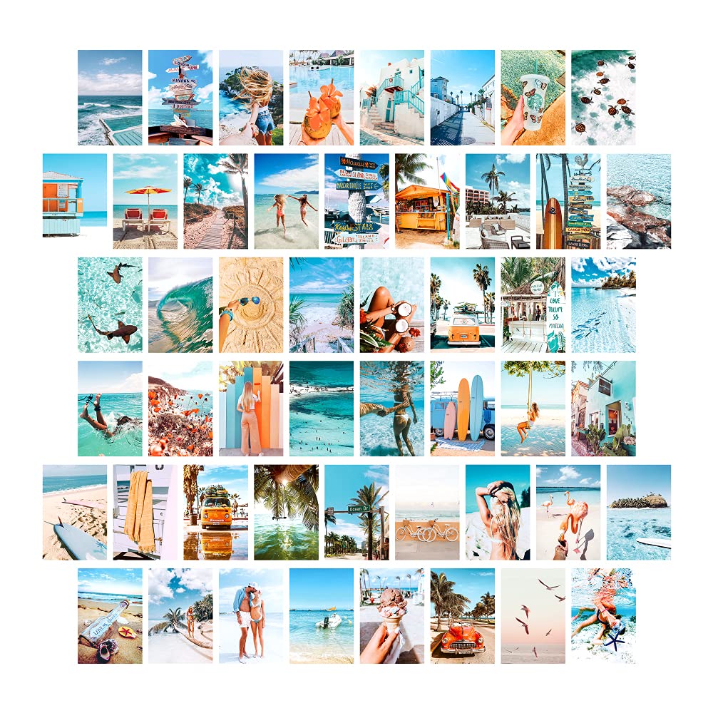Buy 50 Piece Aesthetic Picture Wall Collage Kit, Wall Aesthetic Collage ...