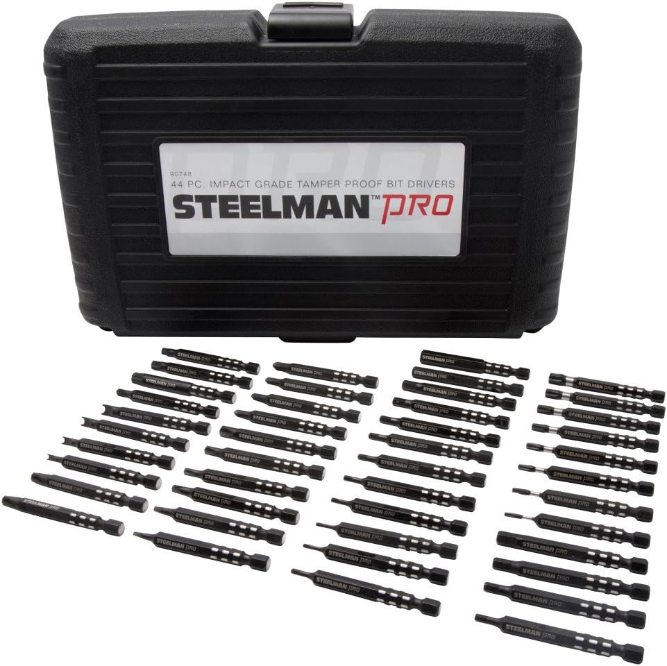 Amazon.com: STEELMAN PRO 90748 Impact Grade Tamper Proof Bit Driver Set ...