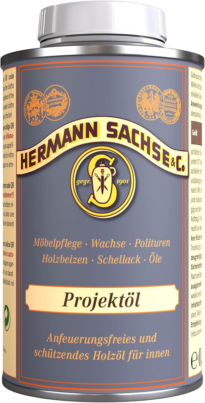 Hermann Sachse Projektöl - 500ml Rohholzeffektöl für Eiche Nussbaum ...