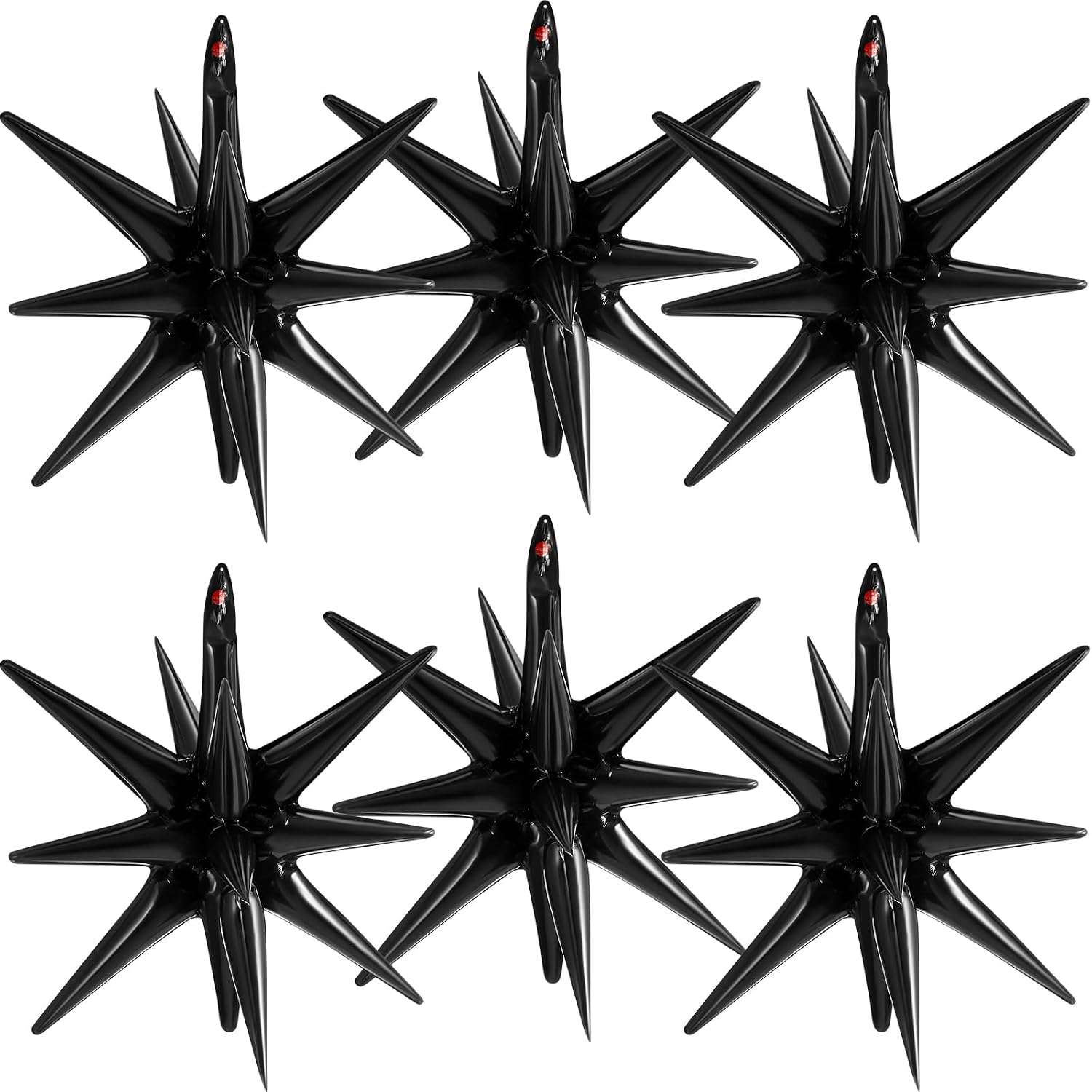 Amazon.com: Hungdao 6 Pcs Large Star Balloons 27 Inch Starburst Spike ...