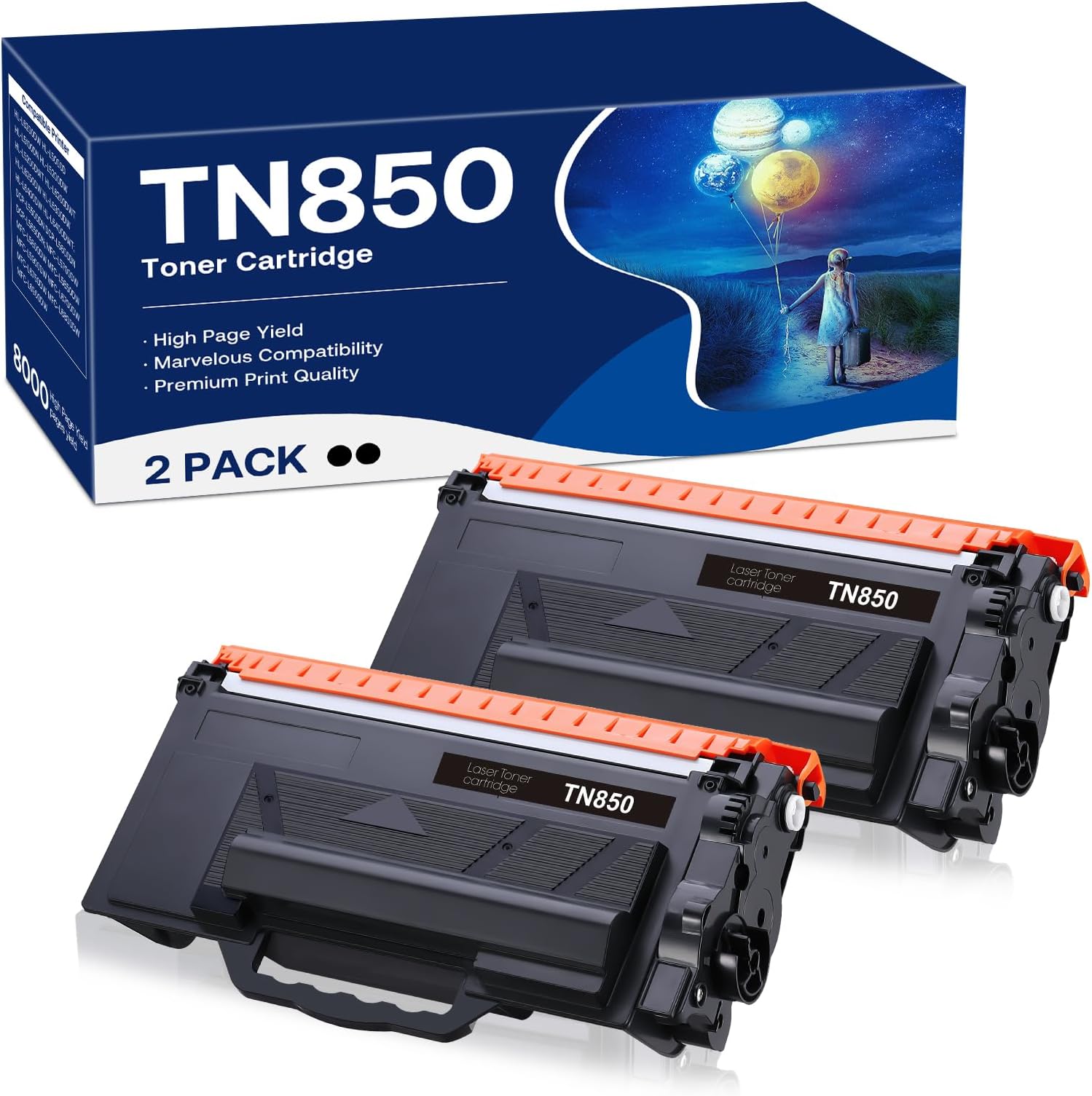 Amazon.com: Brother Genuine TN850 3-Pack High Yield Black Toner ...