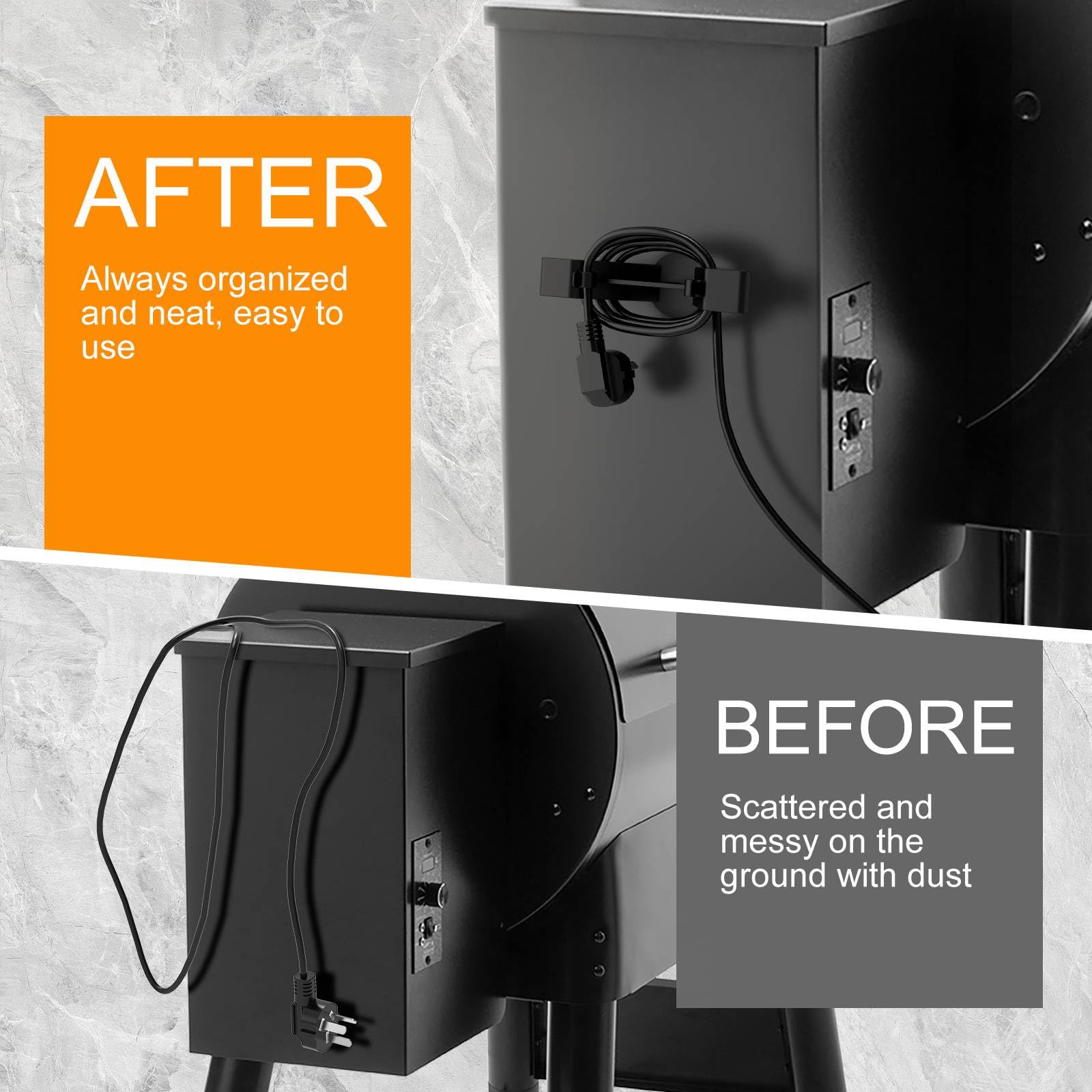 Snapklik.com : Demao Magnetic Power Cord Organizer, Heavy Duty Plastic ...