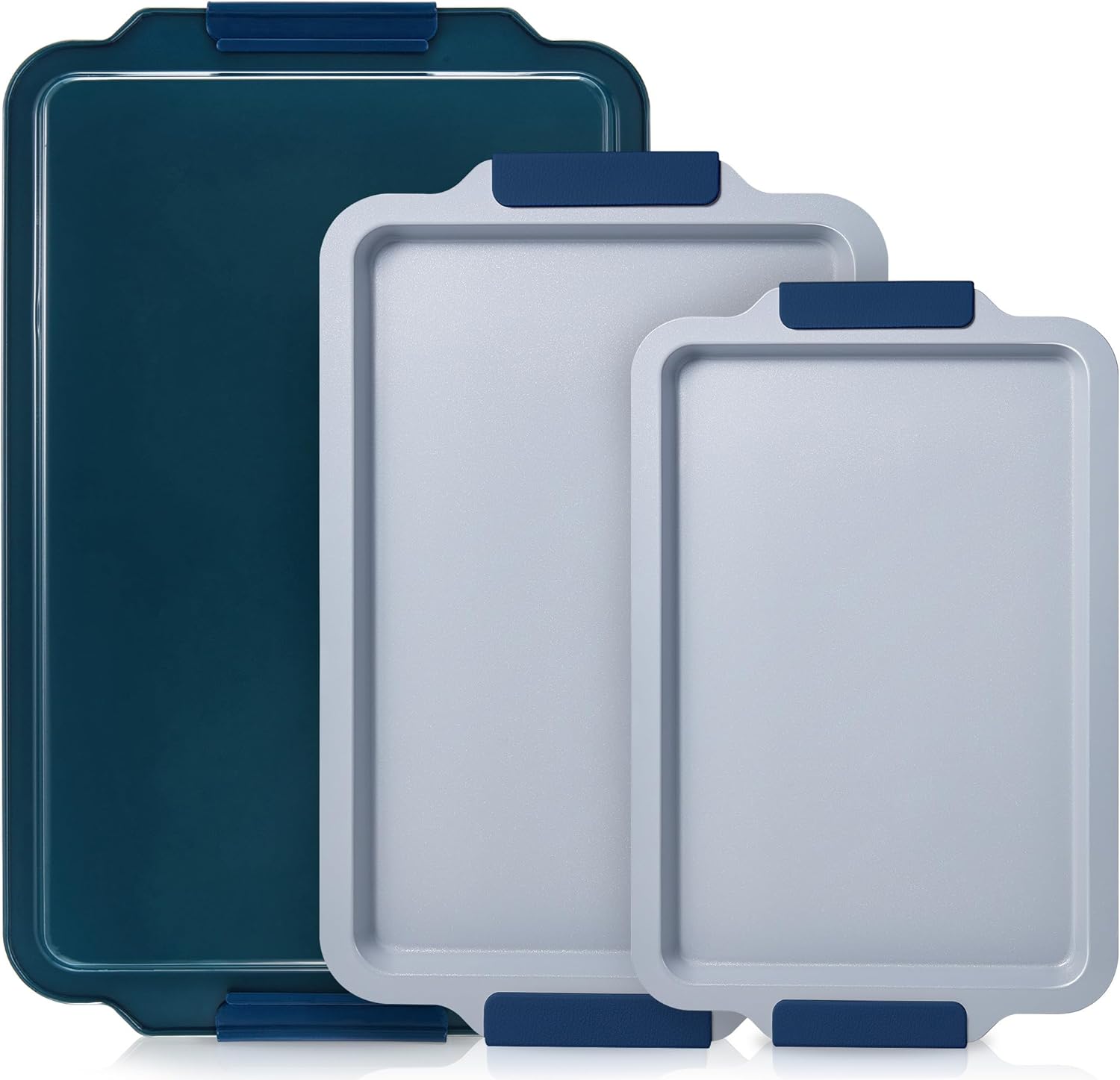 Amazon.com: BRONYPRO Non Stick Ceramic Baking Sheet Pan Set of 3 ...