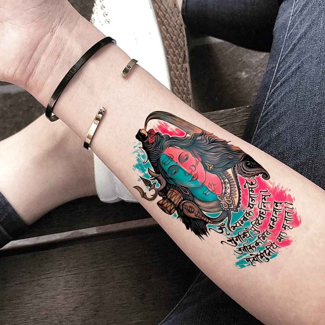 Buy Lord Shiva With Maa Parvati & Maha Mrityunjaya Mantra Waterproof ...