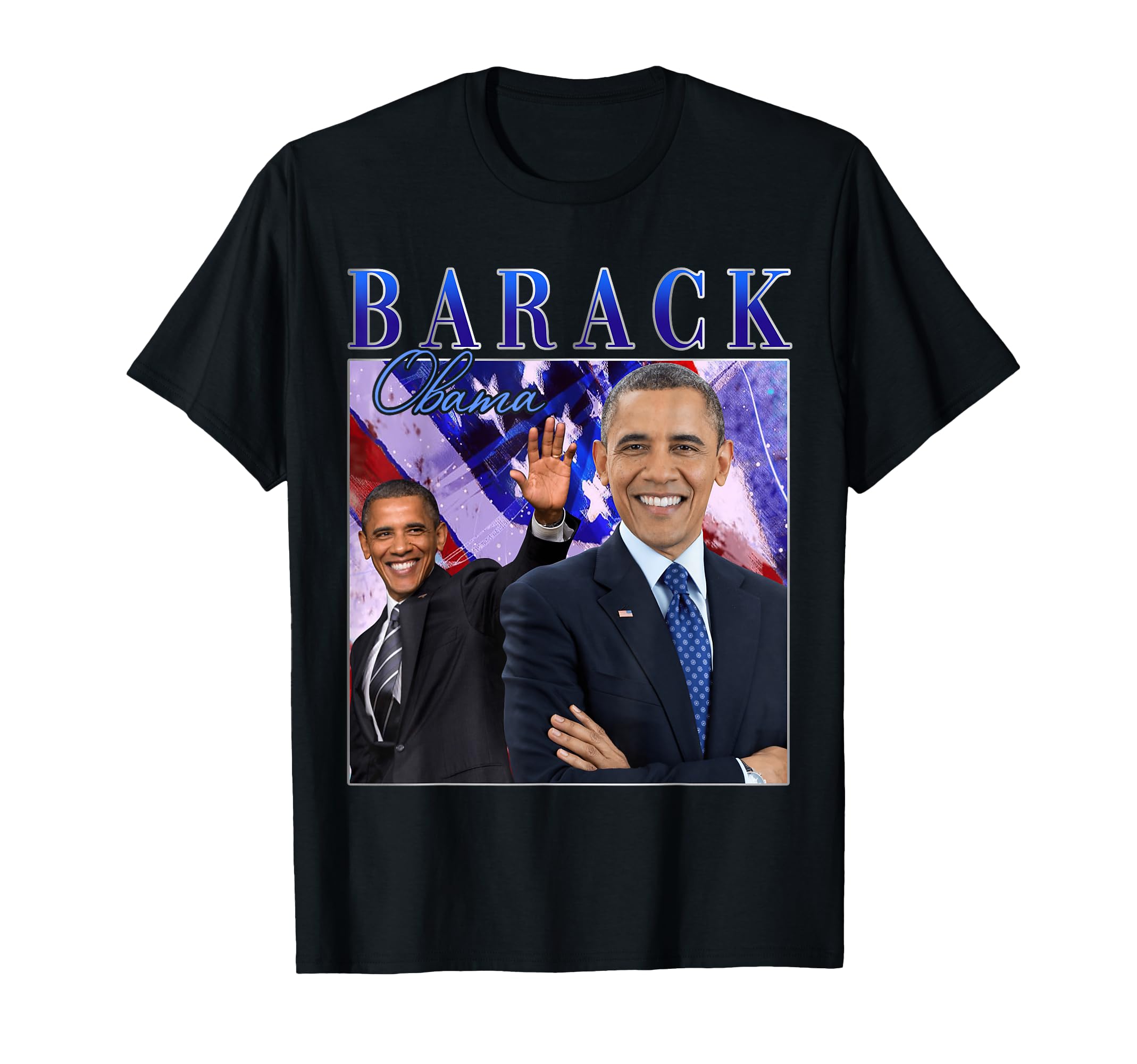 Amazon.com: Barack Obama Retro Vintage Style T-Shirt : Clothing, Shoes ...