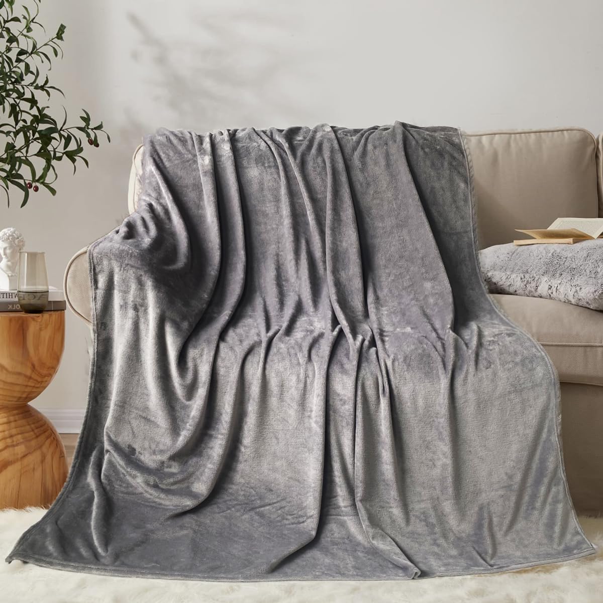 Amazon.com: Bucephalus Flannel Throw Blankets, 60" x 80" Fuzzy Super ...