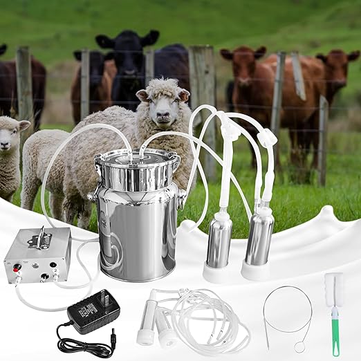Amazon.com: 2025 Upgrade 14L Goat Milking Machine, Electric Automatic ...