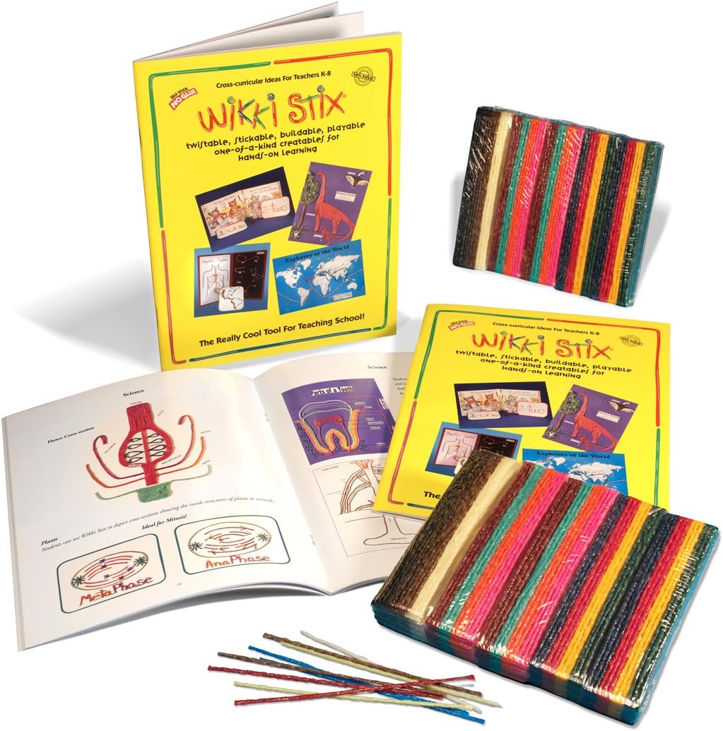 Amazon.com: Wikki Stix Wax Classroom Pack, Assorted Colors, Set of ...