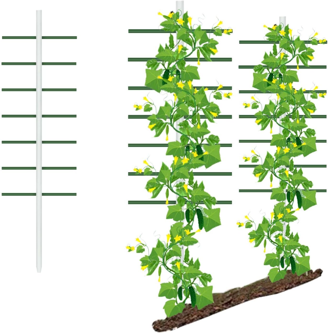 Amazon.com : Agfabric 5ft Garden Trellis for Climbing Plants Outdoor, U ...