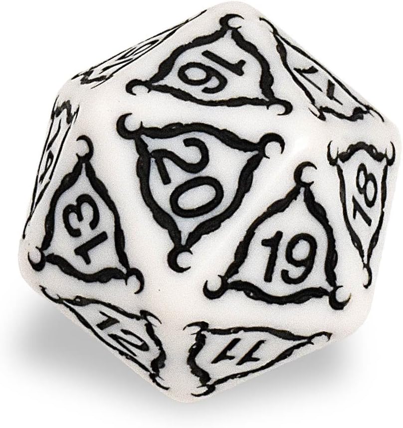 Amazon.com: Ultra Pro E-84854 Titan 20-Sided Jumbo Dice 40mm-Ivory ...