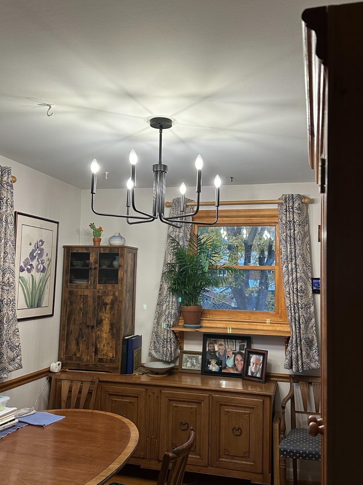 $11/mo - Finance 6-Light Farmhouse Chandelier for Dining Room Lighting ...