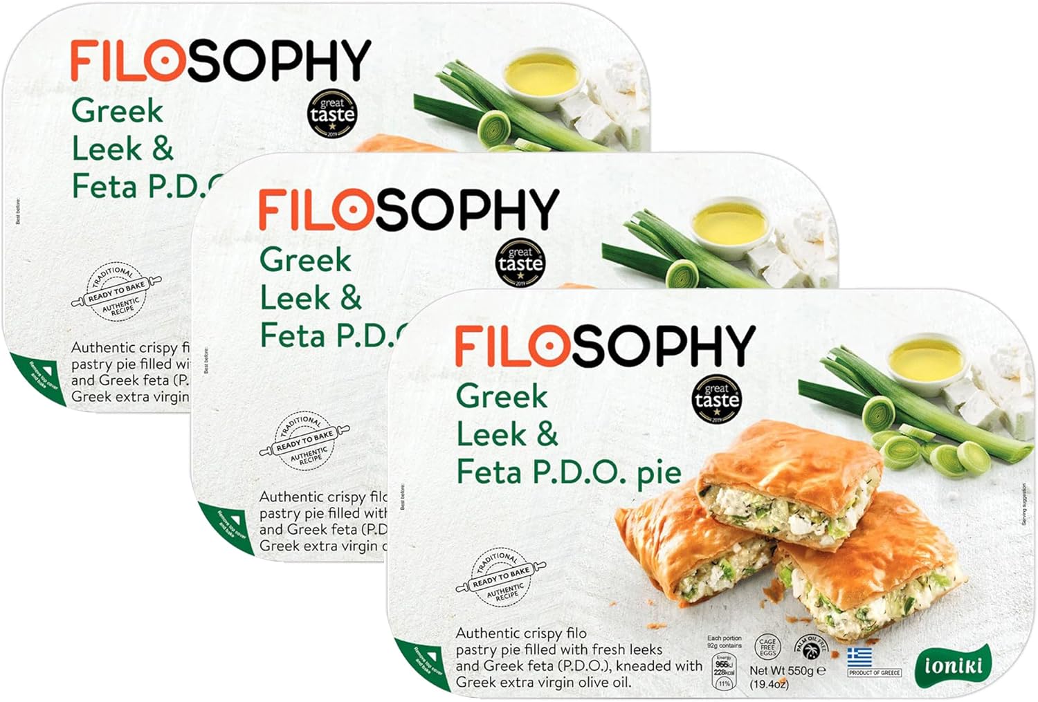 Filosophy Filo Vegan Pie, Traditional Greek Origin Frozen, 10 Flavours ...
