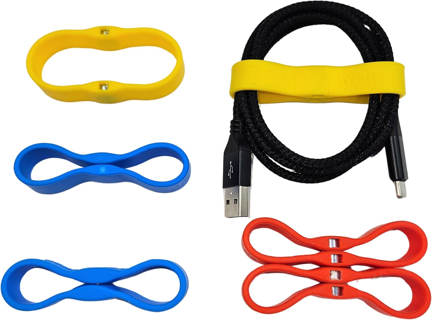 Amazon.com: Snap Wrap | Pro Silicone Magnetic Cable Organizer 6-Pack ...
