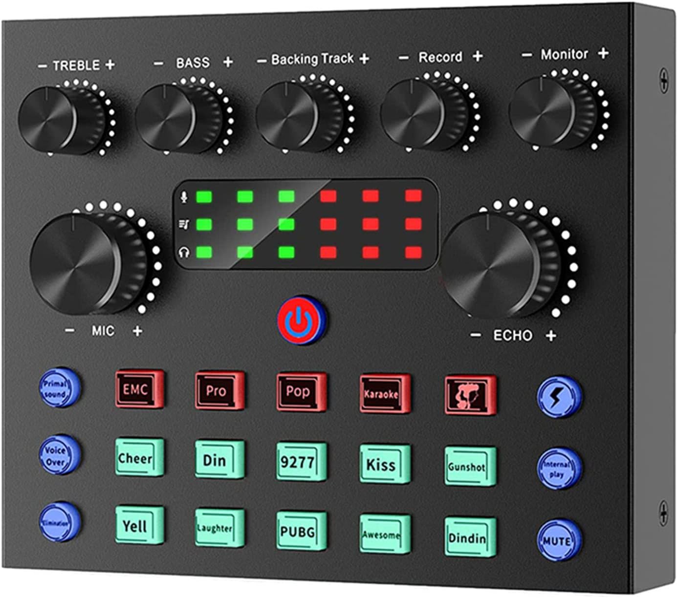 ULHYC External Sound Card, USB V8 Live External Sound Mixer Board ...