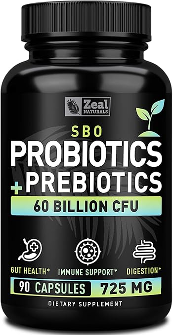 Amazon.com: Probiotics and Prebiotics + SBO Probiotics (60 Billion CFU ...