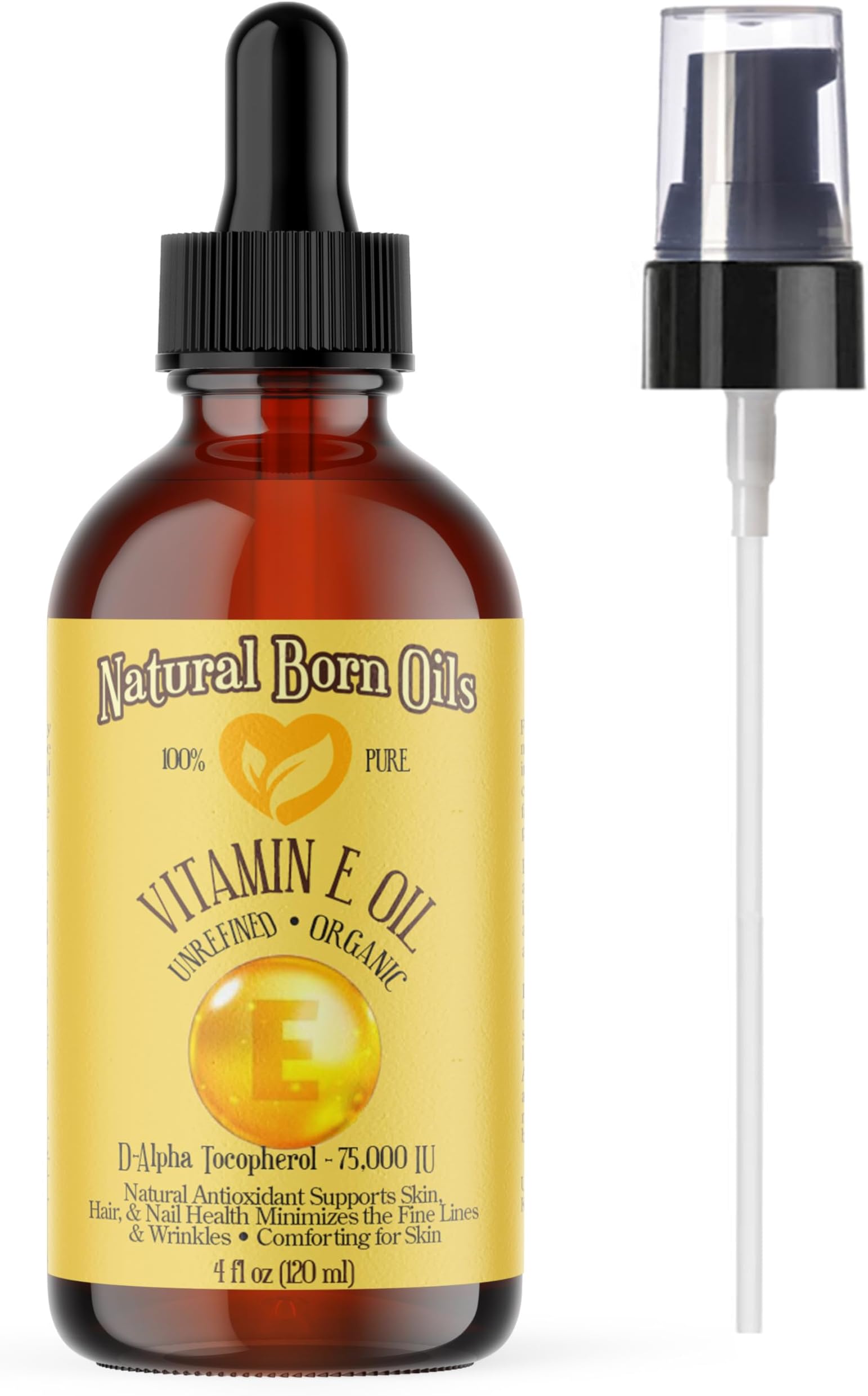 Amazon.com : SALE! 4oz Vitamin E Oil, 100% Pure and Natural, D-Alpha ...
