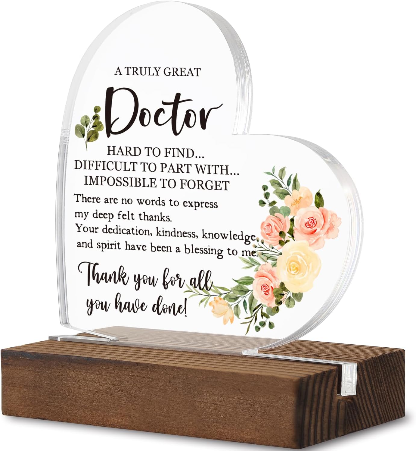 Amazon.com: Doctor Retirement Gifts For Women Acrylic Office Doctors ...