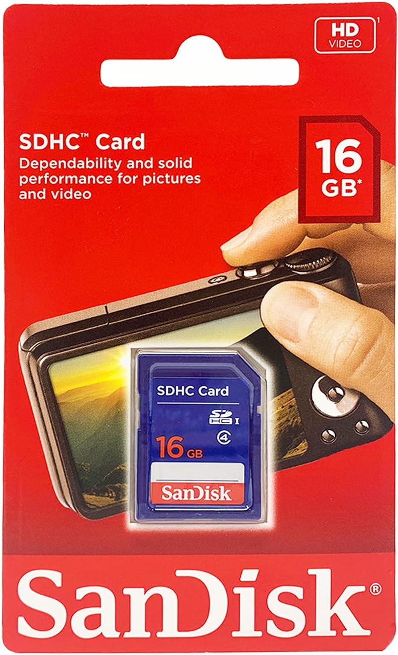 SanDisk 16 GB SDHC Class 4 Memory Card - Blue : Amazon.co.uk: Computers ...