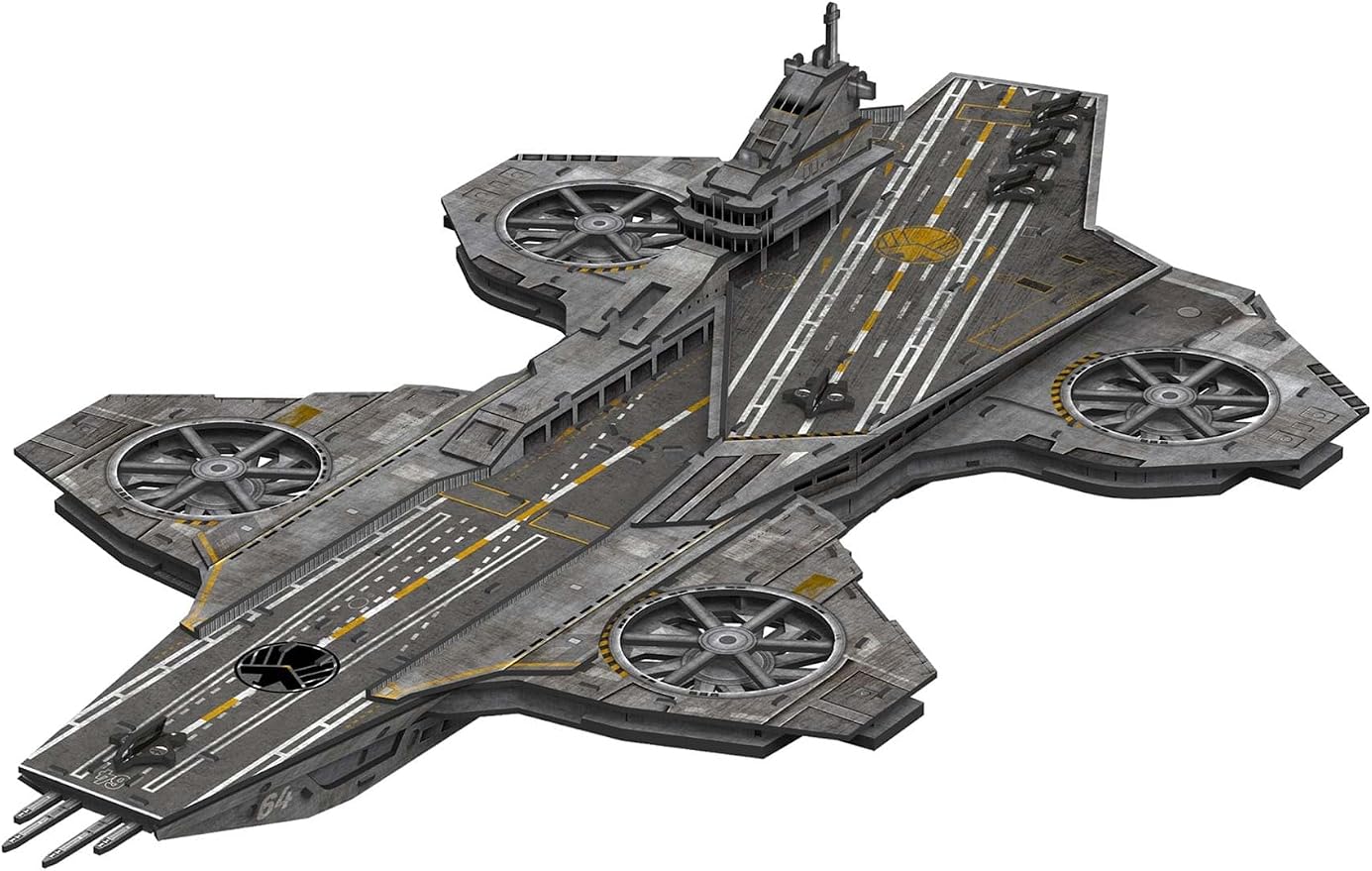 Amazon.com: 4D Build, Marvel Studios Avengers Helicarrier, 3D Puzzle ...