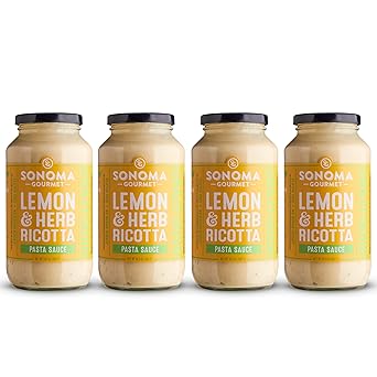 Amazon.com : Lemon Herb Ricotta Pasta Sauce | Non-GMO, Gluten-Free and ...