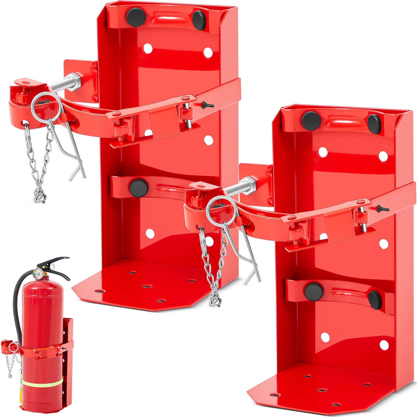 Zonon Heavy Duty Fire Extinguisher Brackets Metal Fire Extinguisher ...