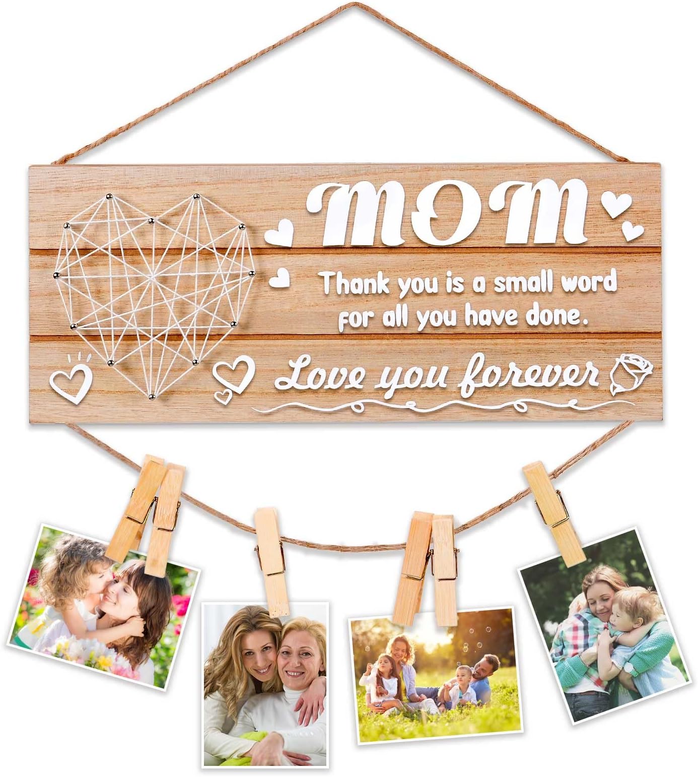 Amazon.com - QTMY Christmas Gifts for Mom I Love You Picture Frame ...