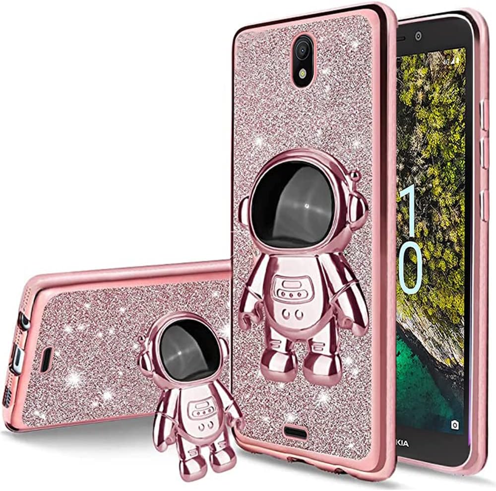 Amazon.com: BuumHuum for Nokia c100 Phone case Case Cute Glitter ...