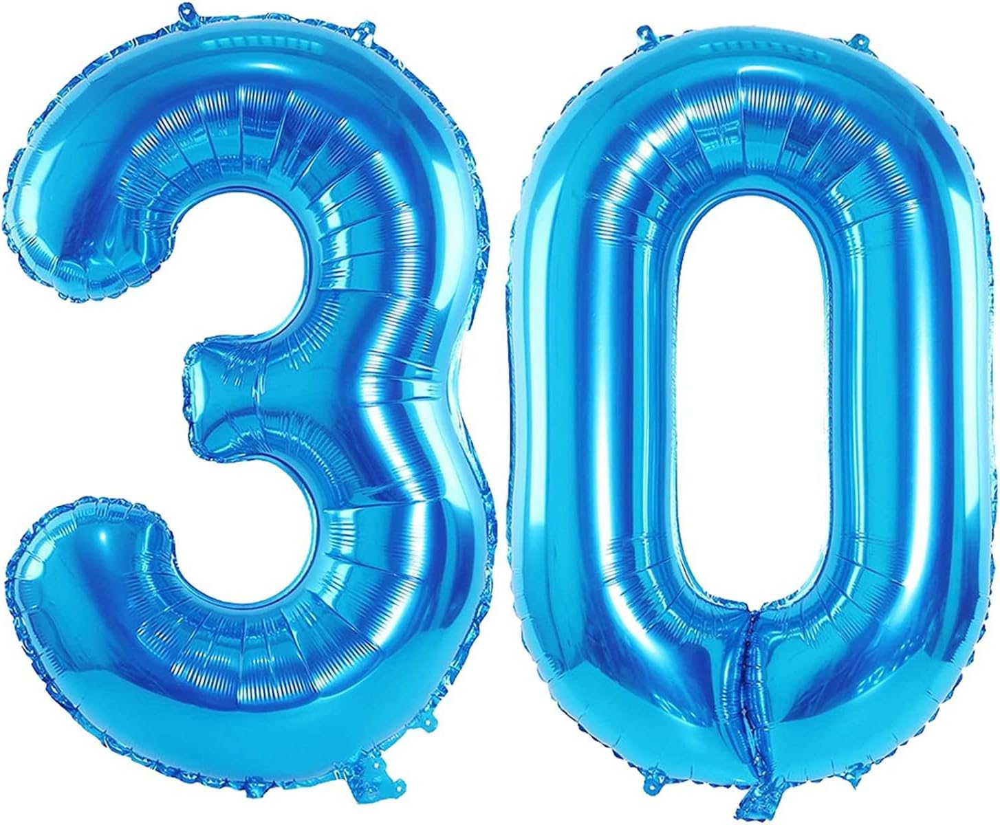 Amazon.com: Giant, Sky Blue 30 Balloon Numbers - 40 Inch | Royal Blue ...