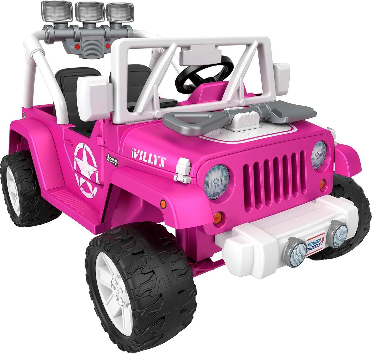 Amazon.com: Power Wheels Jeep Wrangler Willys Ride-On Battery Powered ...