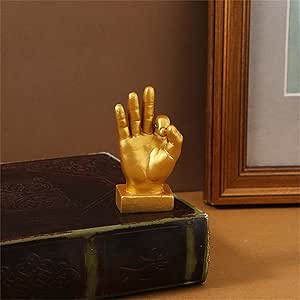 Amazon.com: clhjinruoliu Hand Sculpture Decor for Shelves, Unique Resin ...