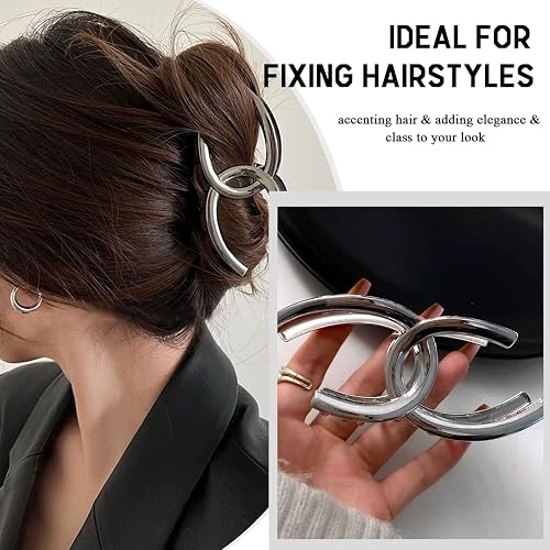 Pinzas de metal en forma de C para cabello grueso, 1 pinza de pelo ...
